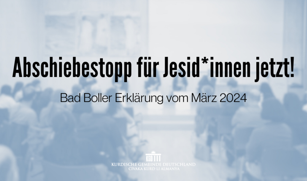 Abschiebestopp für Jesid*innen jetzt! - Bad Boller Erklärung vom März ...